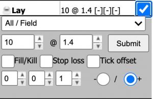 BetTrader User Manual: Back and Lay Timer